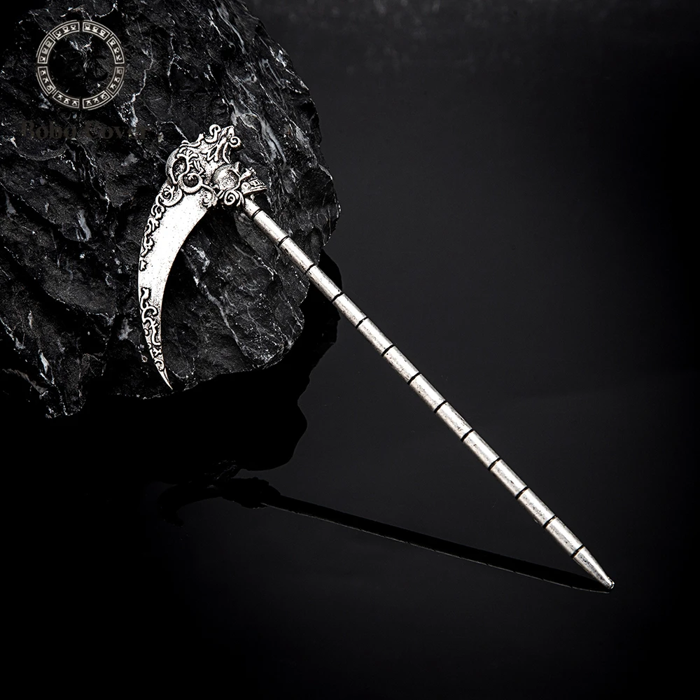 Punk-Death-Scythe-Skull-Hair-Stick-for-Women-Gothic-Vikings-Sickle ...