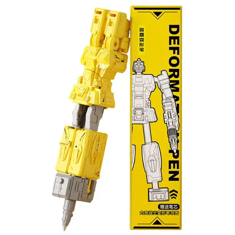 Robot-Deformation-Pen-Stationery-Gel-Pen-Creative-Deformable-Robot-Kids ...