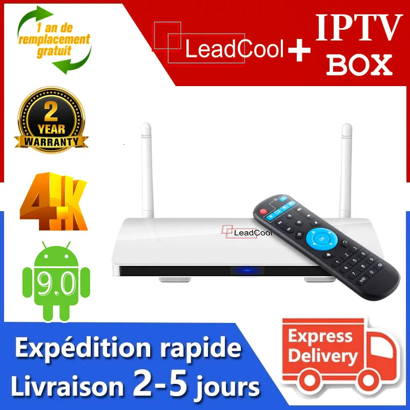 Leadcool-Caixa-de-TV-inteligente-IPTV-Android-9-0-4K-Amlogic-S905W ...