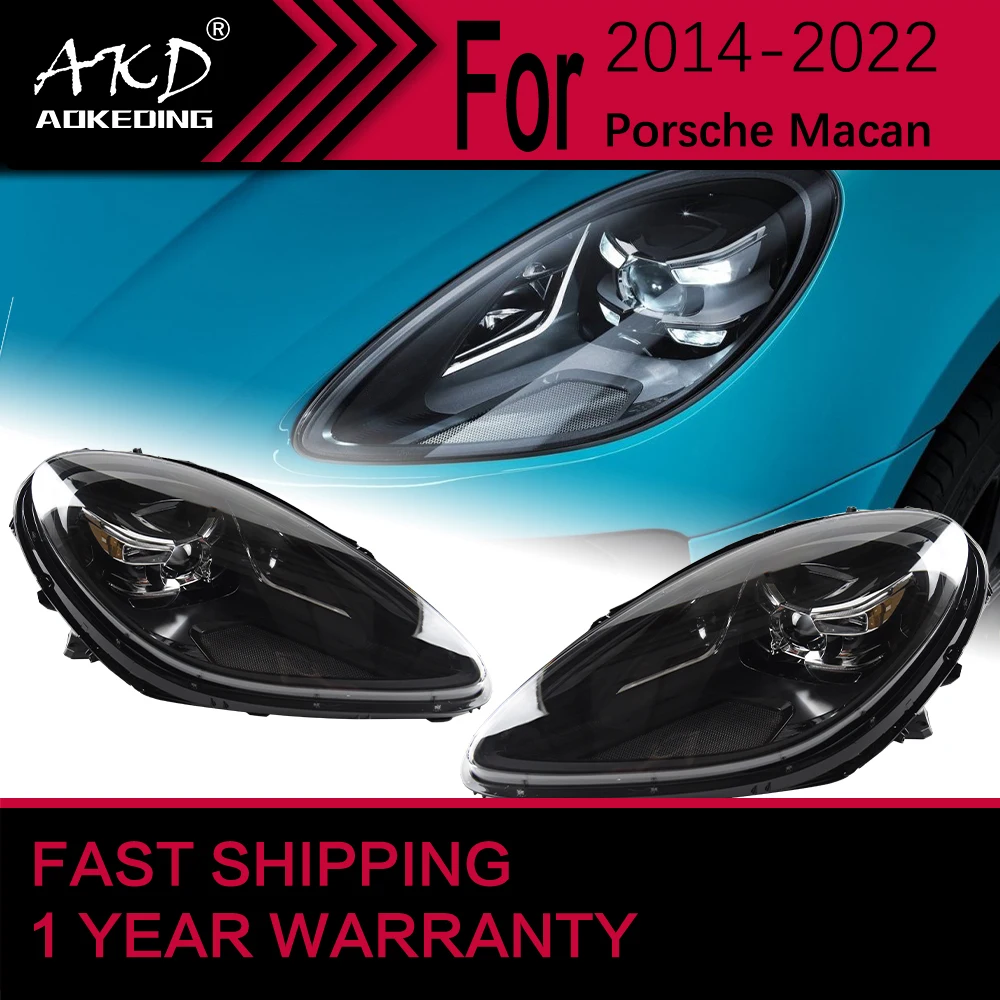 Car Lights for Porsche Macan LED Headlight 2014-2022 Macan Head Lamp ...