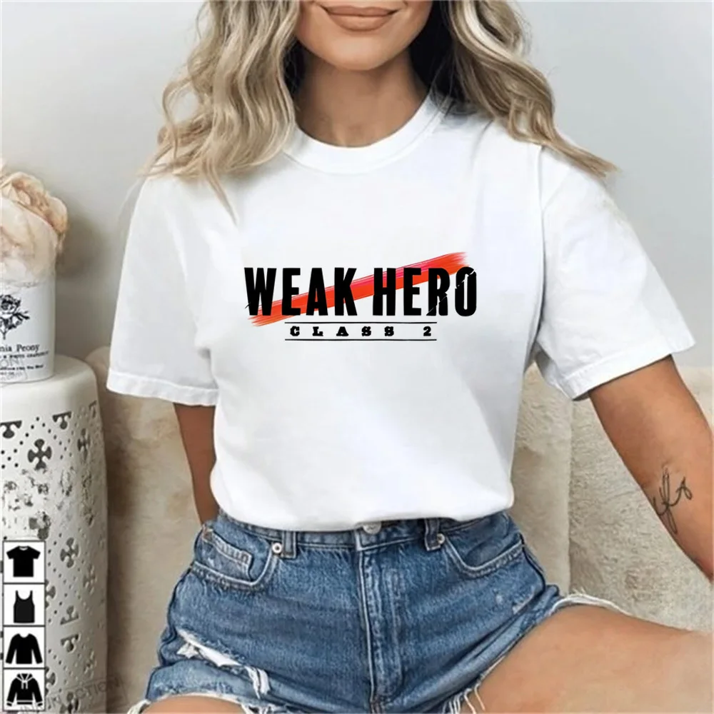 Weak Hero Class 1 tshirt teen anime 80s hip hop Vintage University Y2k ...