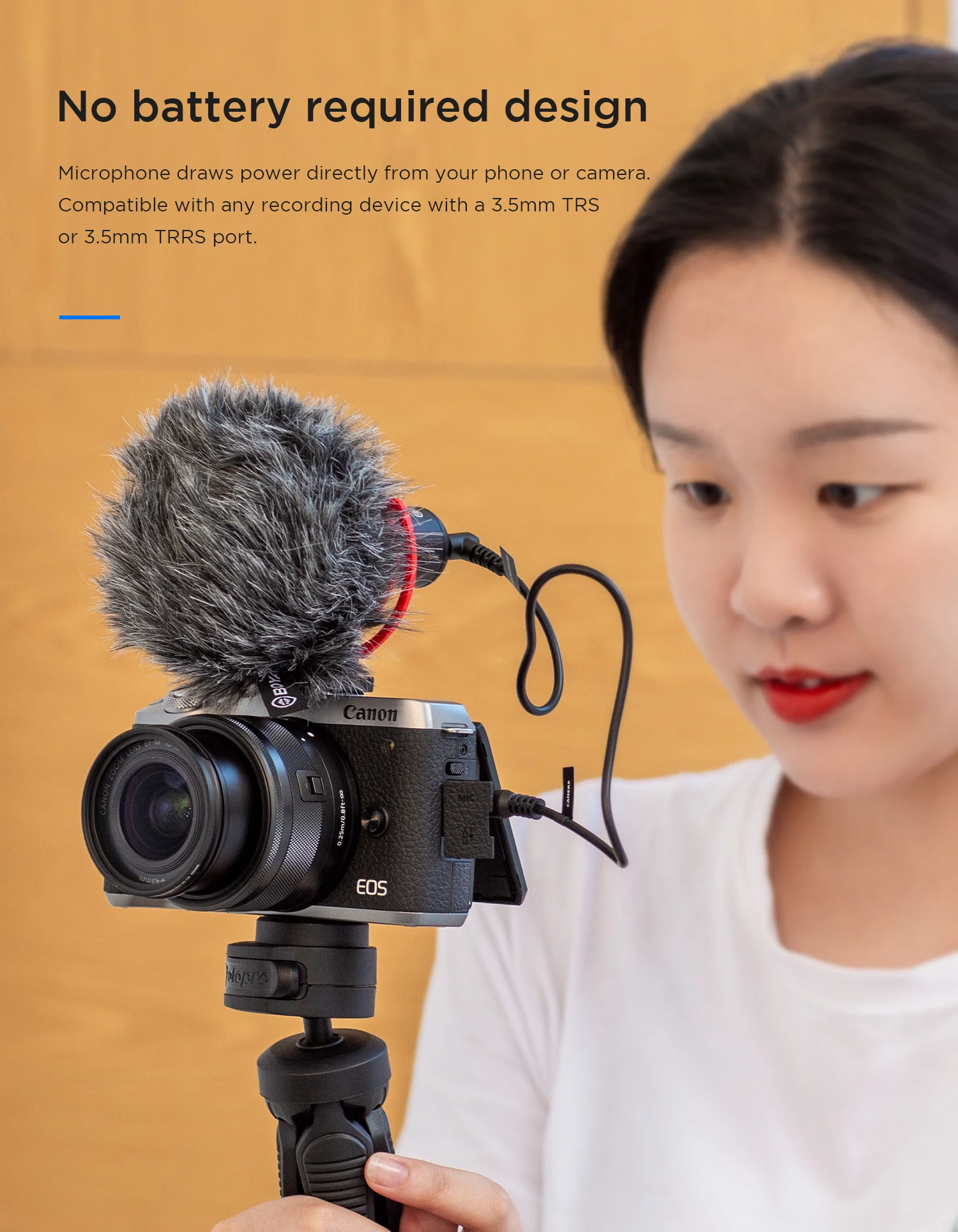 BOYA Professional Shotgun Condensateur Microphone BY-MM1 + Mini ...