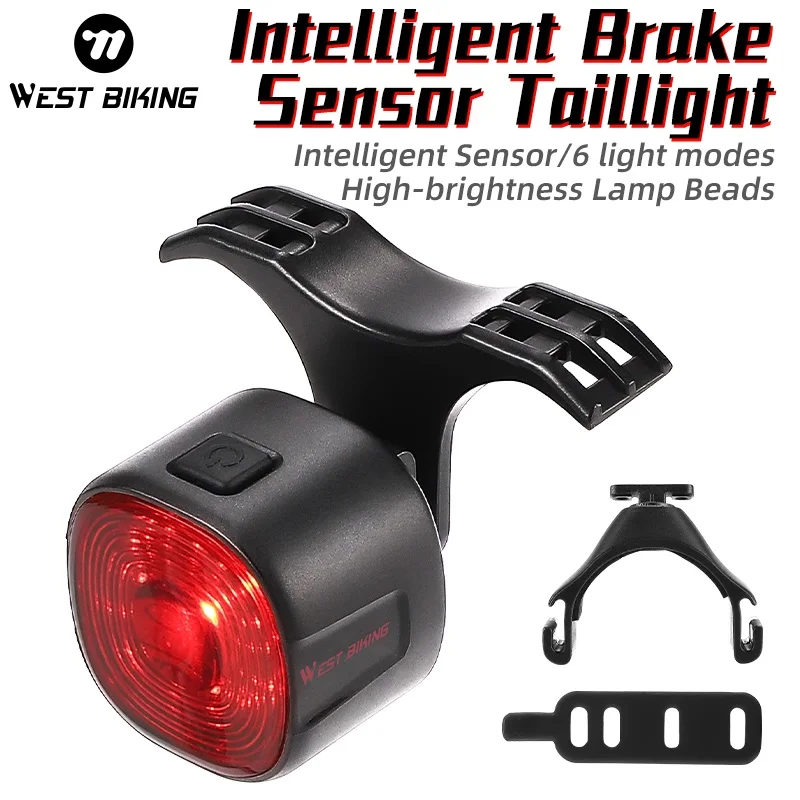 WEST-BIKING-Smart-Brake-Taillight-IP66-Waterproof-USB-Charging-Bike ...
