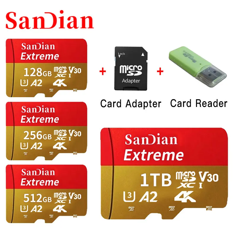 Smart SD 1TB Class 10 Mini SD Card 128GB TF Flash Card 256GB 512GB Memory Card Smart for Phone ...