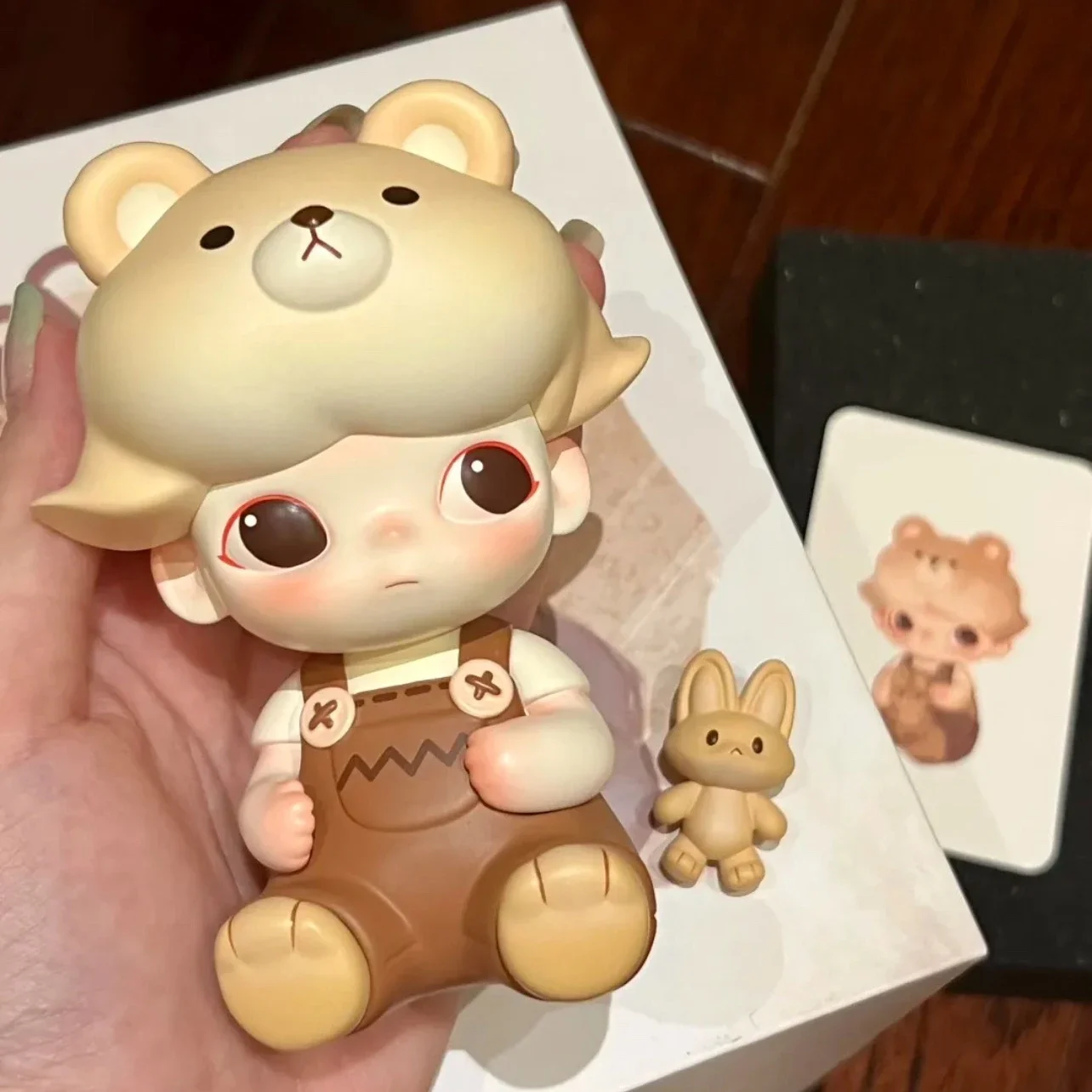 Dimoo-Hug-Bunny-Bear-Brown-Head-Love-Heart-Warm-Kawaii-Sweet-Baby ...