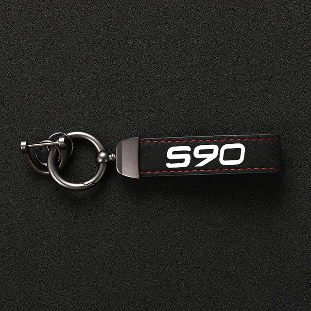 Suede Keychain Sport Car Key Ring Custom Gift With Logo For Volvo Xc40 ...