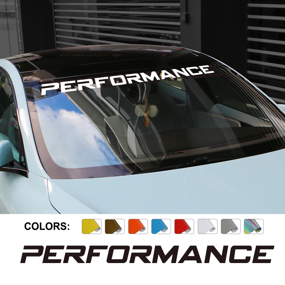 Car-Front-Windshield-Sticker-Graphics-Performance-Windscreen-Decor ...