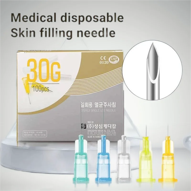 100PCS Disposable Painless Small Needle Sterile 30G Tattoo Needle ...