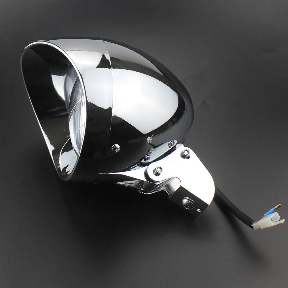 Motorcycle Custom Chrome Headlight For Honda Shadow Aero Phantom Vlx ...
