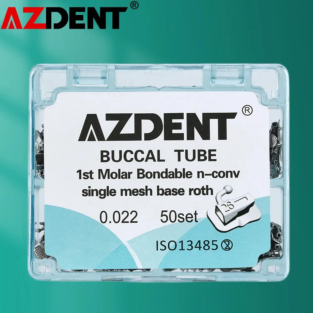 200pcs-Box-Azdent-Dental-Orthodontic-Buccal-Tube-1st-2nd-Molar-Bondable ...