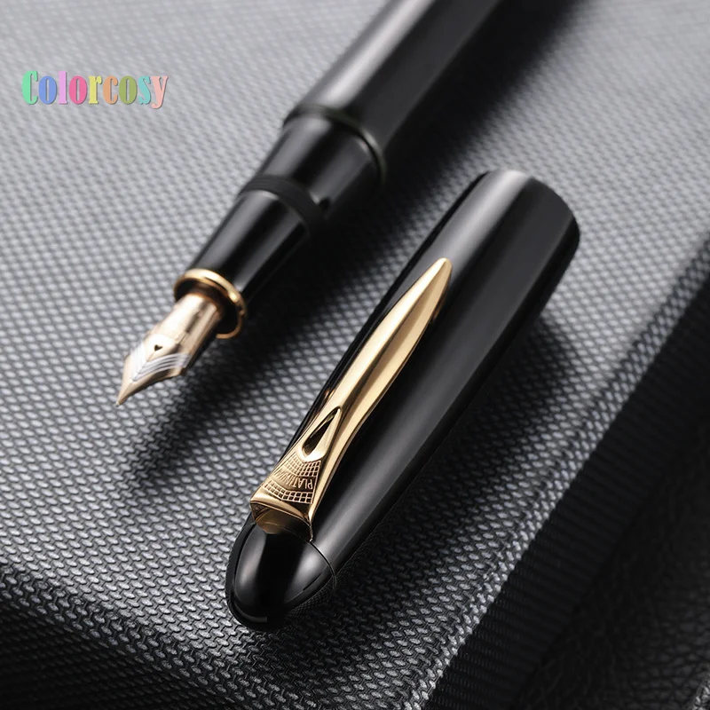 Platinum-Fountain-Pen-Urushi-Black-Red-Yelloe-PIZ-55000-Body-Cap-Crown ...