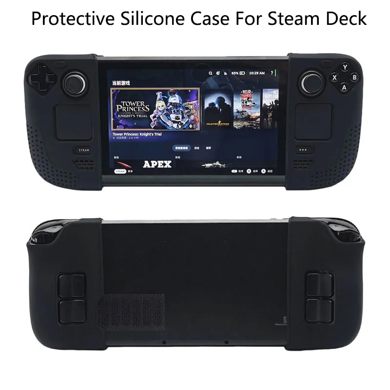 For Steam Deck Game Console Protective Silicone Case Anti-Slip ...