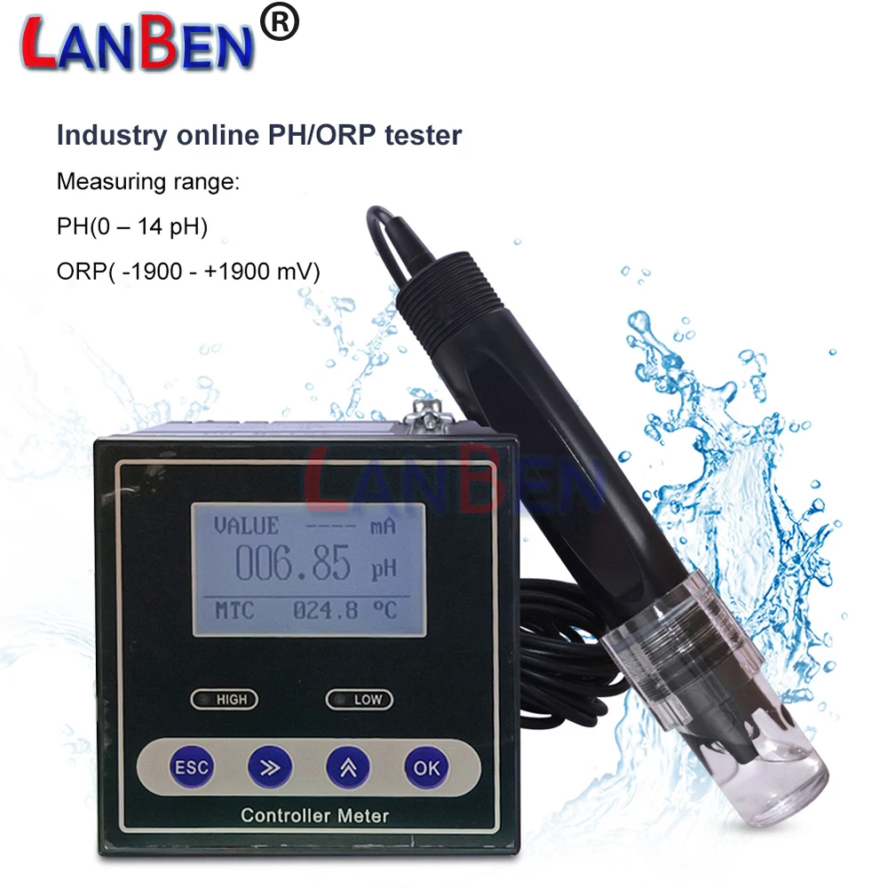 Sonde-industrielle-PH-110-en-ligne-de-Ph-d-lectrode-de-capteur-de-m-tre ...