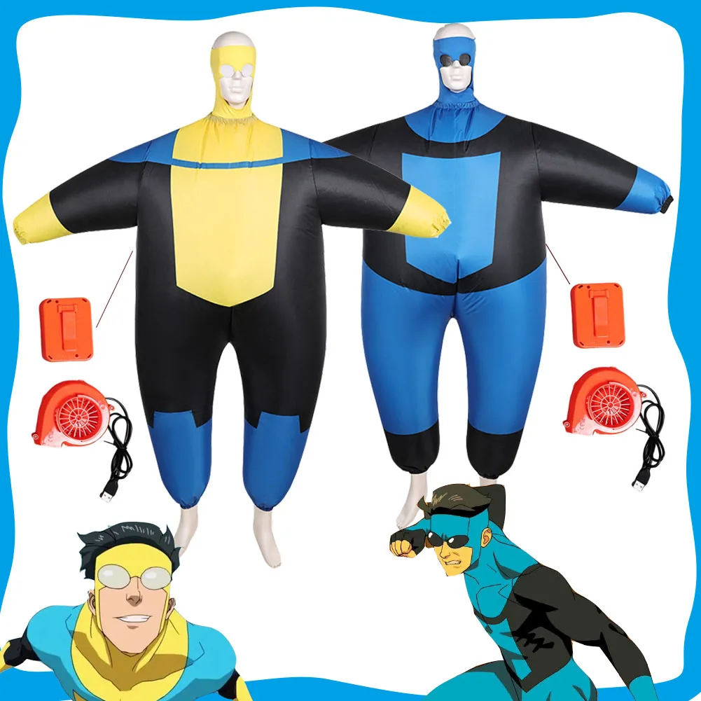 Invincible Mark Grayson Inflatable Costume Cosplay Diguise Jumpsuit ...