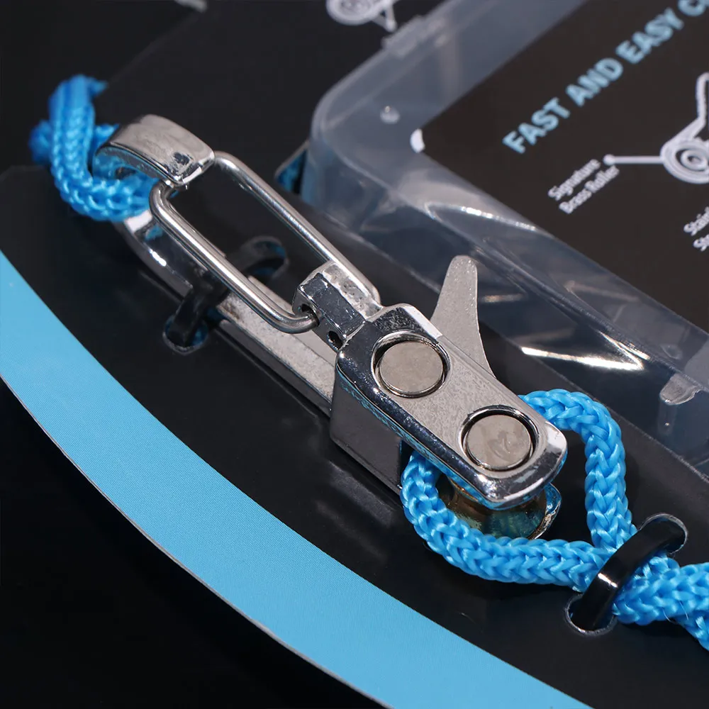 Lock Buckle Rope with Roller Tensioner Non-Slip 6 Hooks Tie Down Rope ...