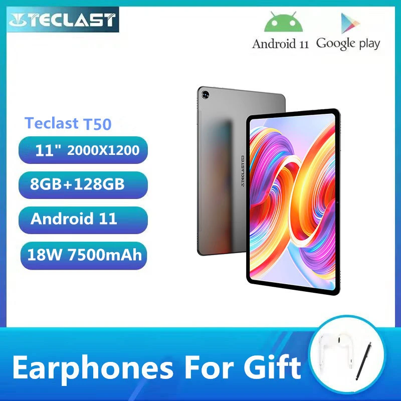 Teclast T50 11 calowy Tablet 2000x1200 IPS 8GB RAM 128GB ROM UNISOC ...