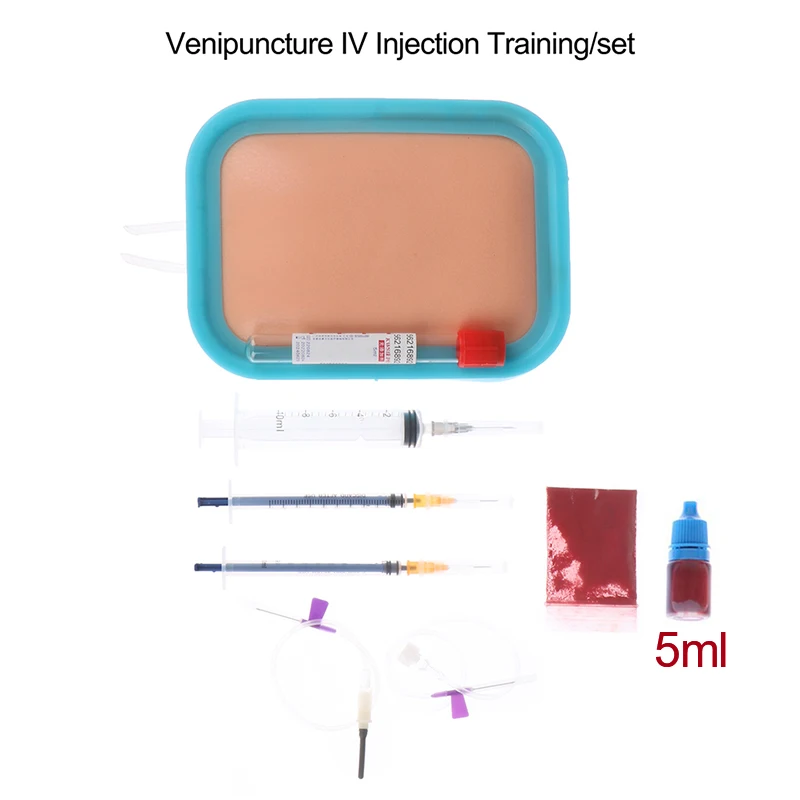 1-Set-Human-Skin-Venipuncture-IV-Injection-Training-Silicone-Pad-Model ...