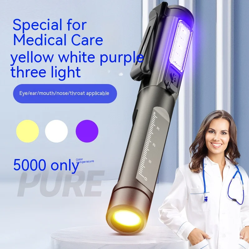 Professional-Medical-Pen-Light-Handy-Rechargeable-LED-Flashlight-First ...