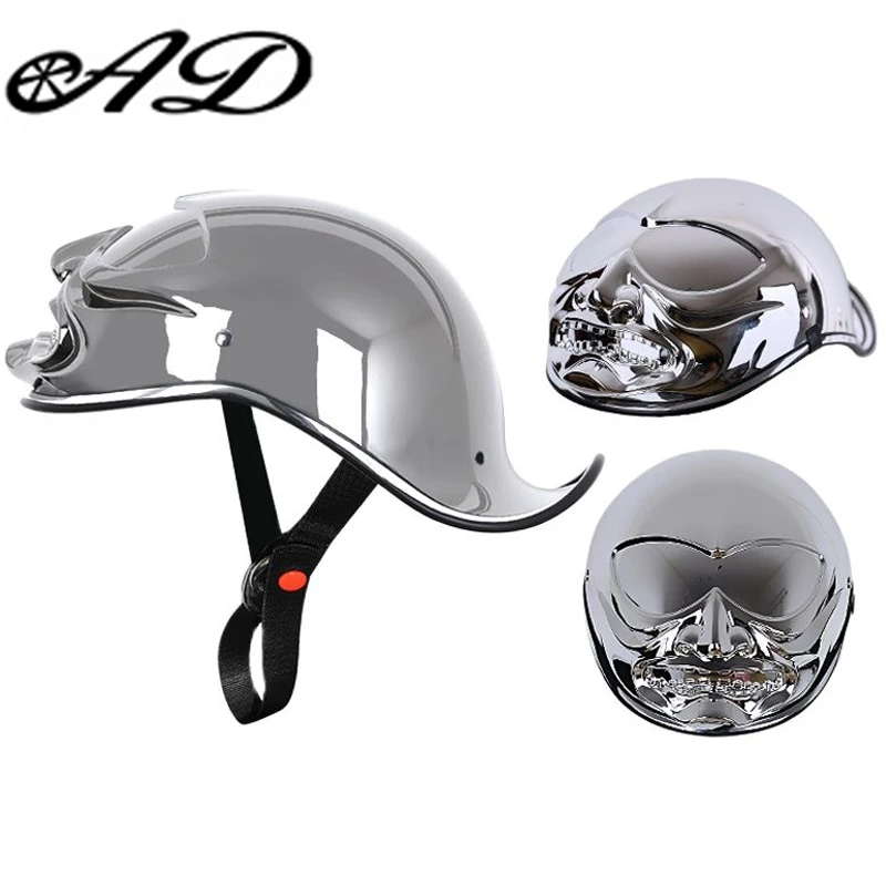 Motorcycle Helmet Summer Casco Moto Vintage Retro Motocross Half Helmet ...