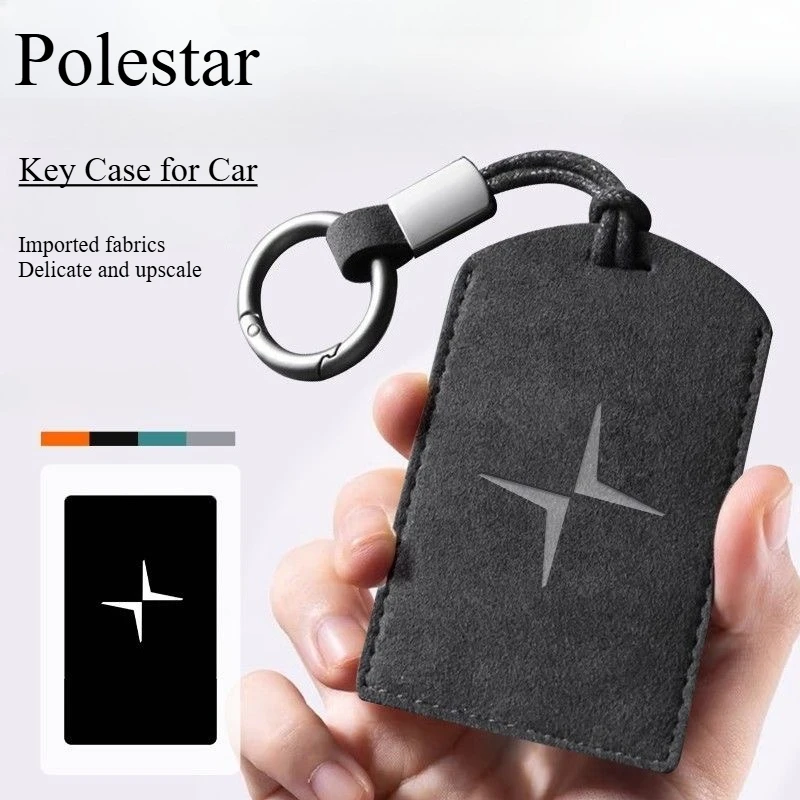 Suitable for Volvo 24 Polestar 4 Car Key Protective Cover Suede Keycase ...