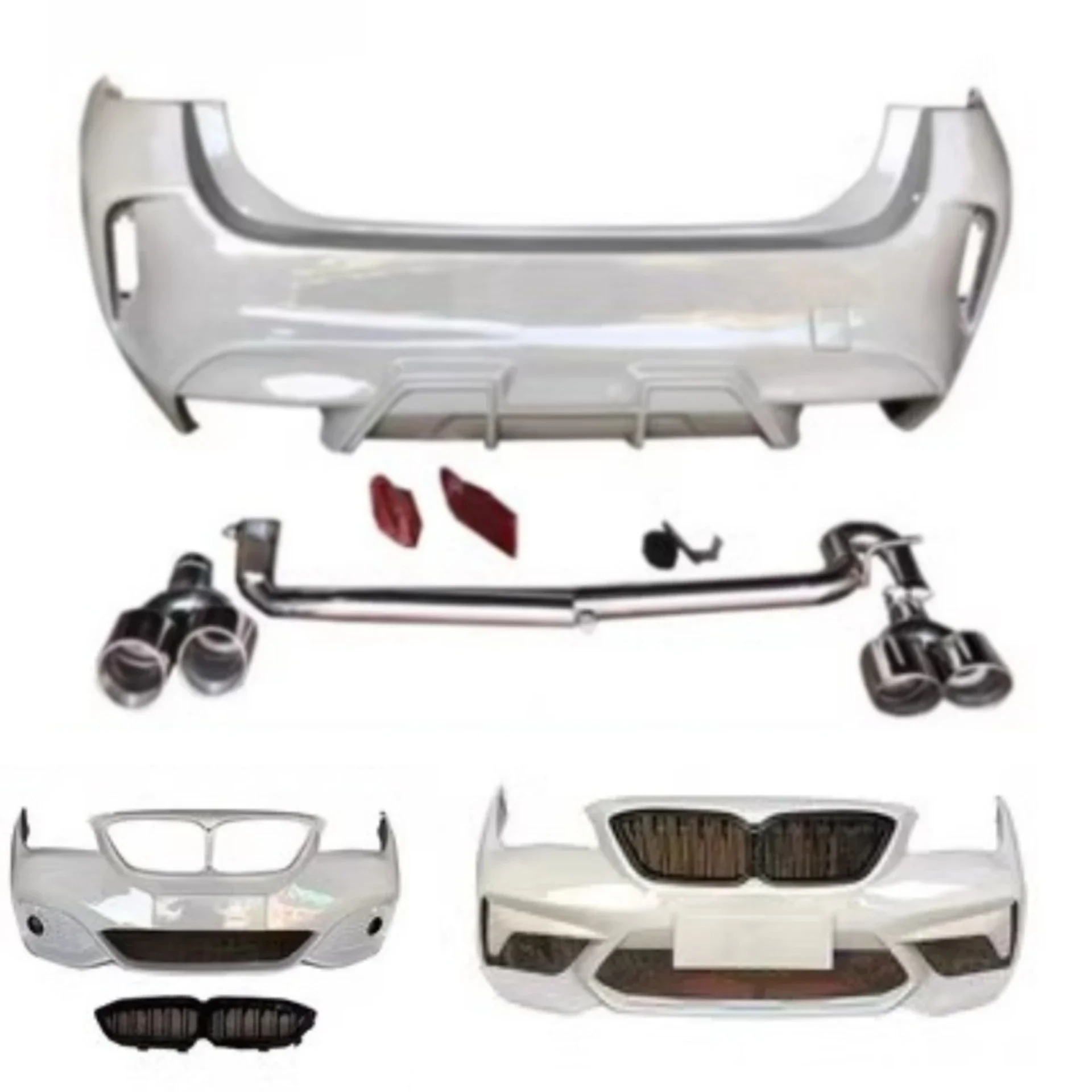 Front-Rear-Bumper-Assembly-Grille-Tail-Throat-for-BMW-X1-E84-2009-2015 ...
