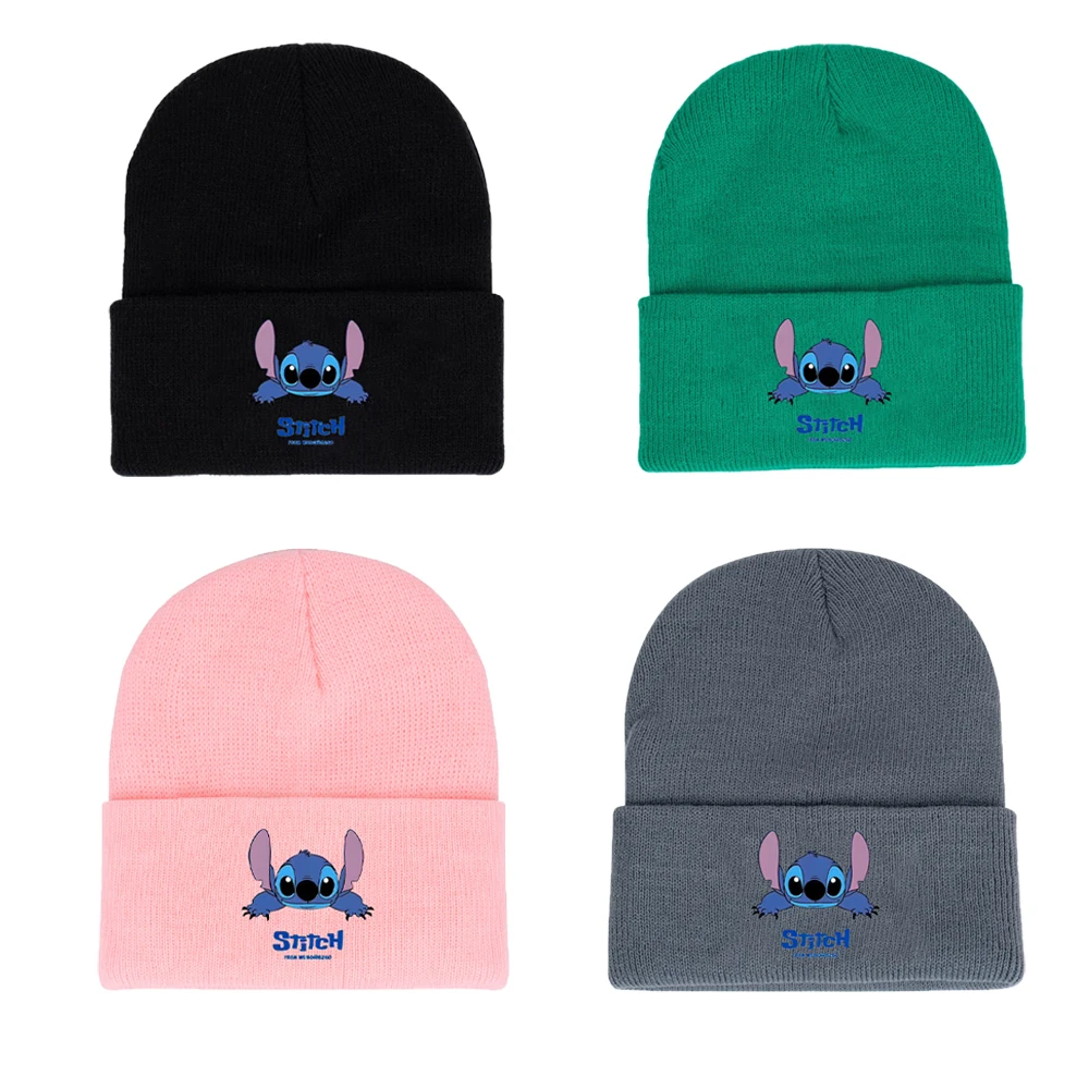 Disney Stitch Lilo&stitch Knitted Hat Colorful Knitted Hat Students ...
