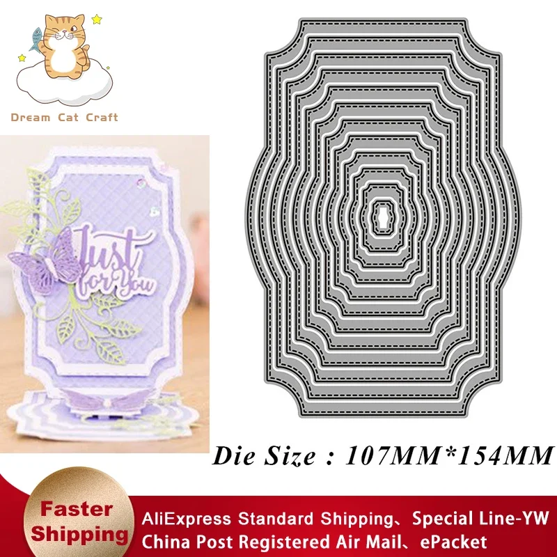 Multi-layer-Border-Frame-Metal-Cutting-Dies-Cut-Die-Molds-Scrapbook ...