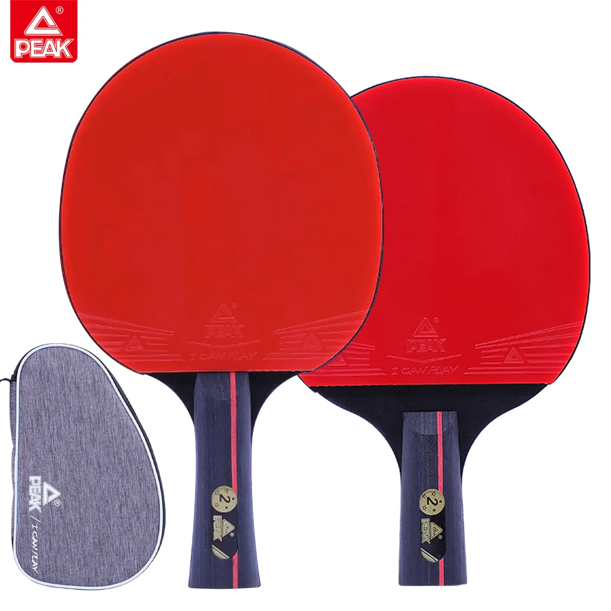 Peak-Professional-2-Star-Ping-Pong-Rackets-Durable-5-layer-Solid-Wood ...