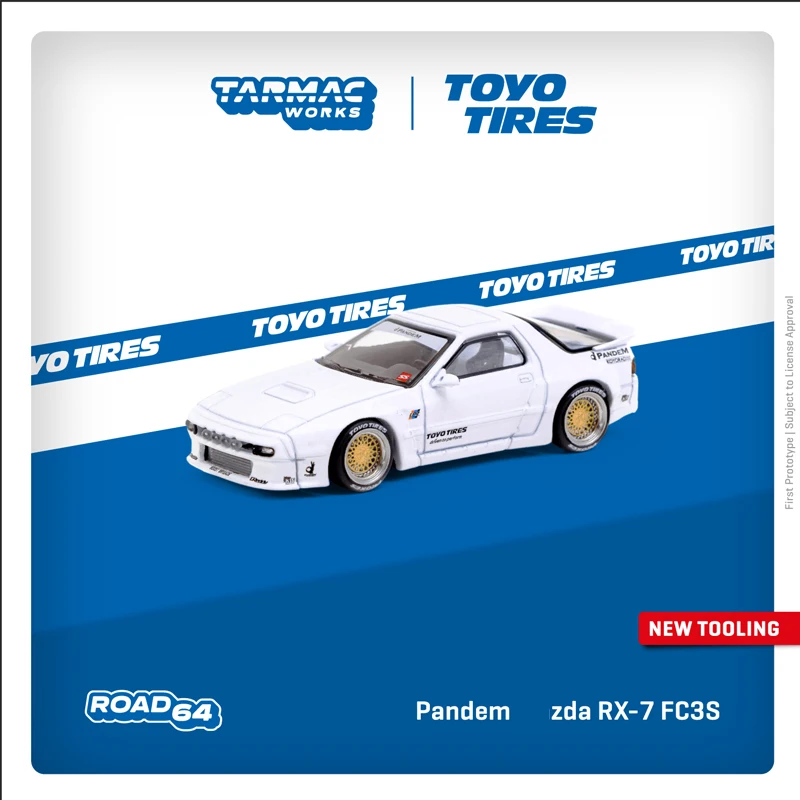 Modelo-de-carro-liga-branca-coelho-foguete-Panda-RX7-FC3S-TW-1-64 ...