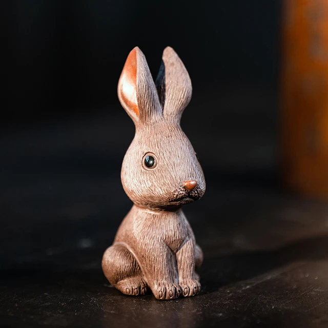Clay Bunny Sculptures