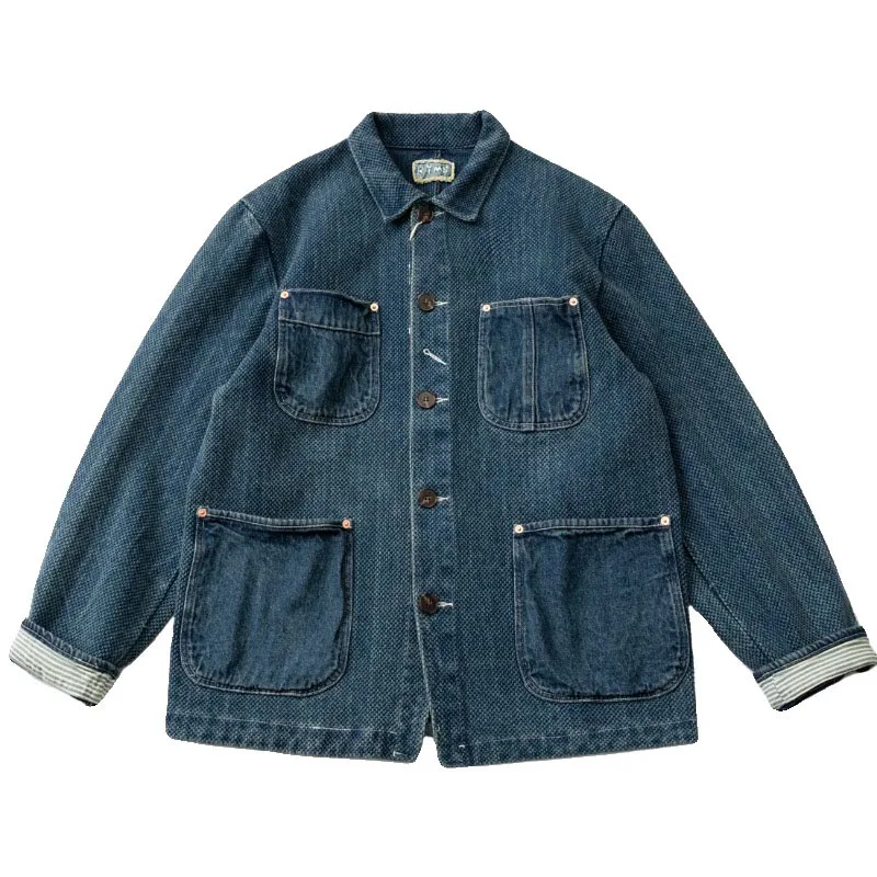 Men-s-Washed-Fabric-Denim-Four-Pocket-Patchwork-Jacket-Retro-Loose ...