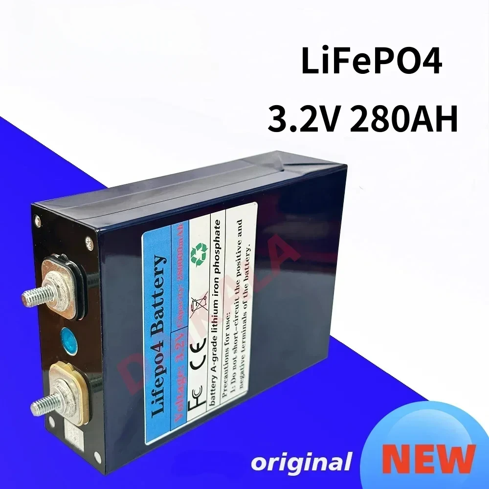 100-New-3-2V-280AH-LiFePO4-solar-rechargeable-battery-Solar-Energy-DIY ...