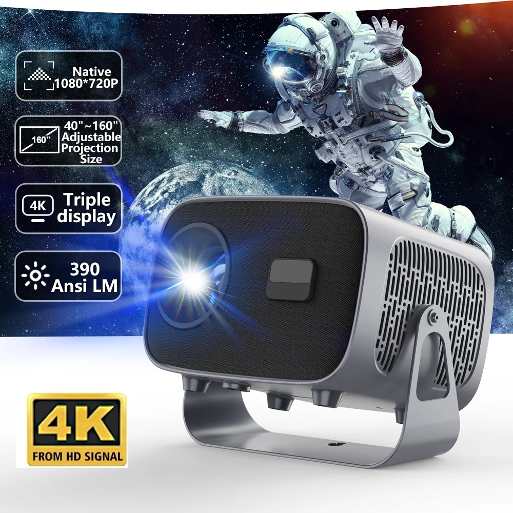 HY310-4K-Android-11-Projector-Native-1080-720P-390ANSI-2-4G-5G-Dual-BT5 ...
