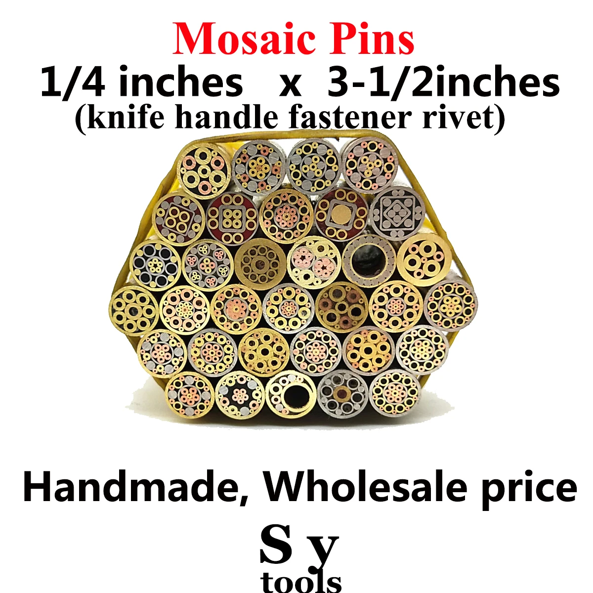 Manual-Mosaic-Pins-knife-handle-fastener-rivets-Knife-Making-Decoration ...