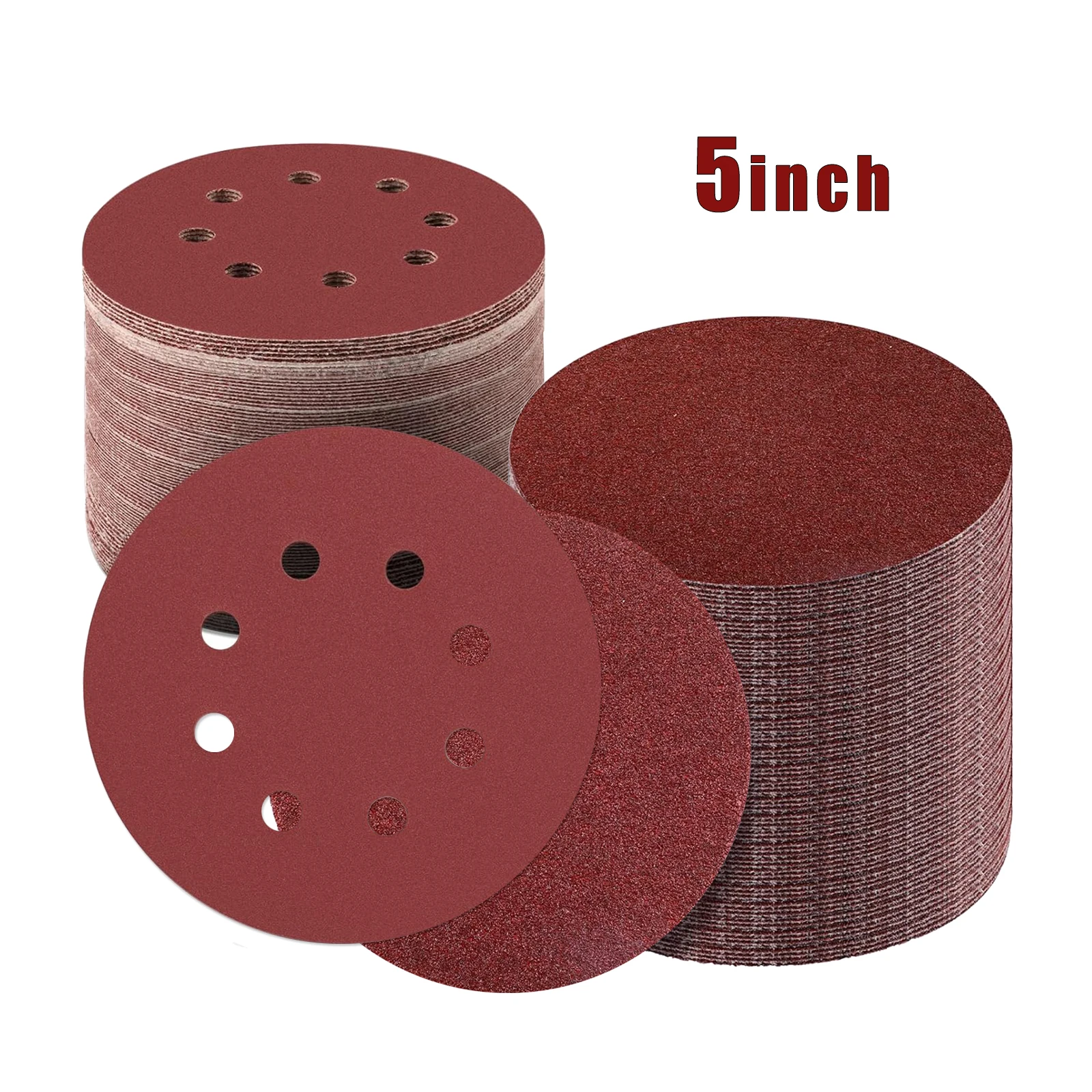 5-Inch-8-Hole-Sanding-Discs-Hook-And-Loop-125mm-Orbital-Sandpaper ...