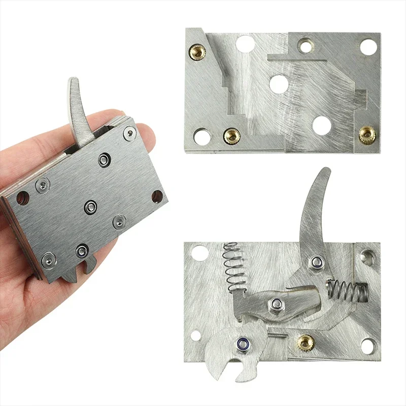 Bow-Crossbow-DIY-Accessories-Carbon-Steel-Nickel-plated-Trigger-60-Lbs ...