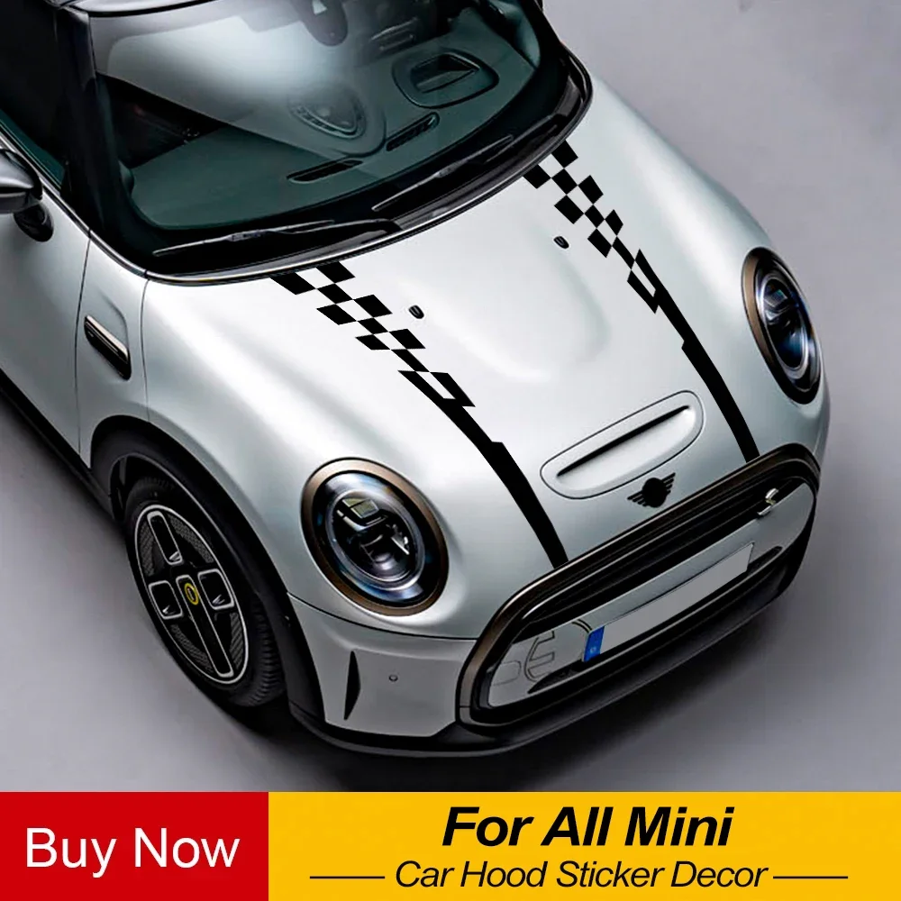 Car Hood Sticker Vinyl Decor Decals For Mini Cooper S JCW Countryman ...
