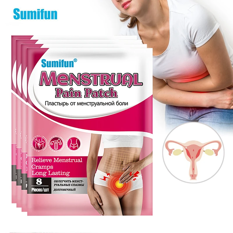 8-24-32Pcs-Sumifun-Menstrual-Pain-Relief-Patch-For-Women-Dysmenorrhea-Uterine-Ache-Cramps ...