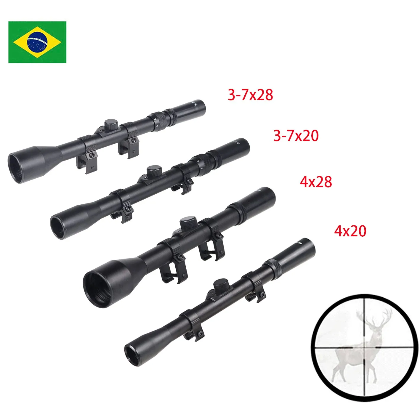 Tactical-3-7x28-3-7x20-4x28-4X20-Rifle-Scope-Crosshair-Optics-Sight ...