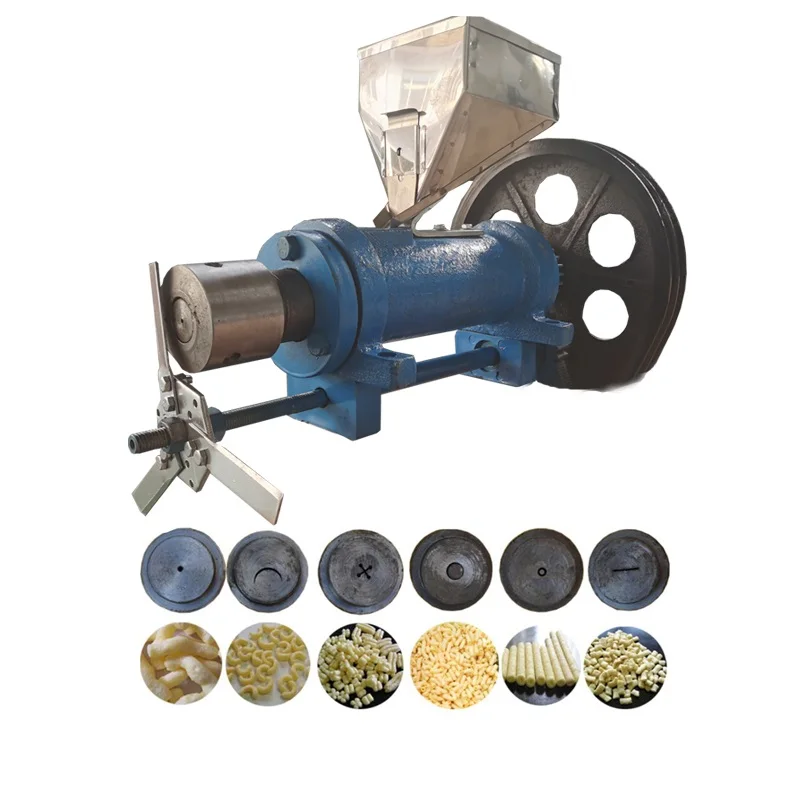 Commercial-6-Mold-Corn-Snack-Food-Extruder-Rice-Corn-Puffer-Machine ...