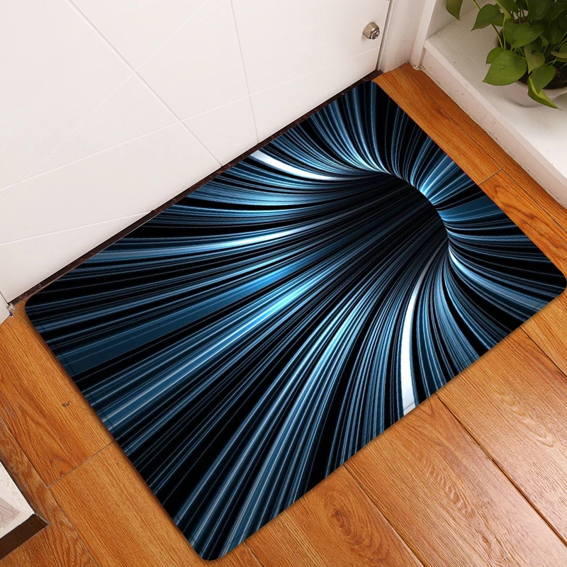 3d Vortex Illusion Carpet Entrance Door Floor Mat Abstract Geometric ...
