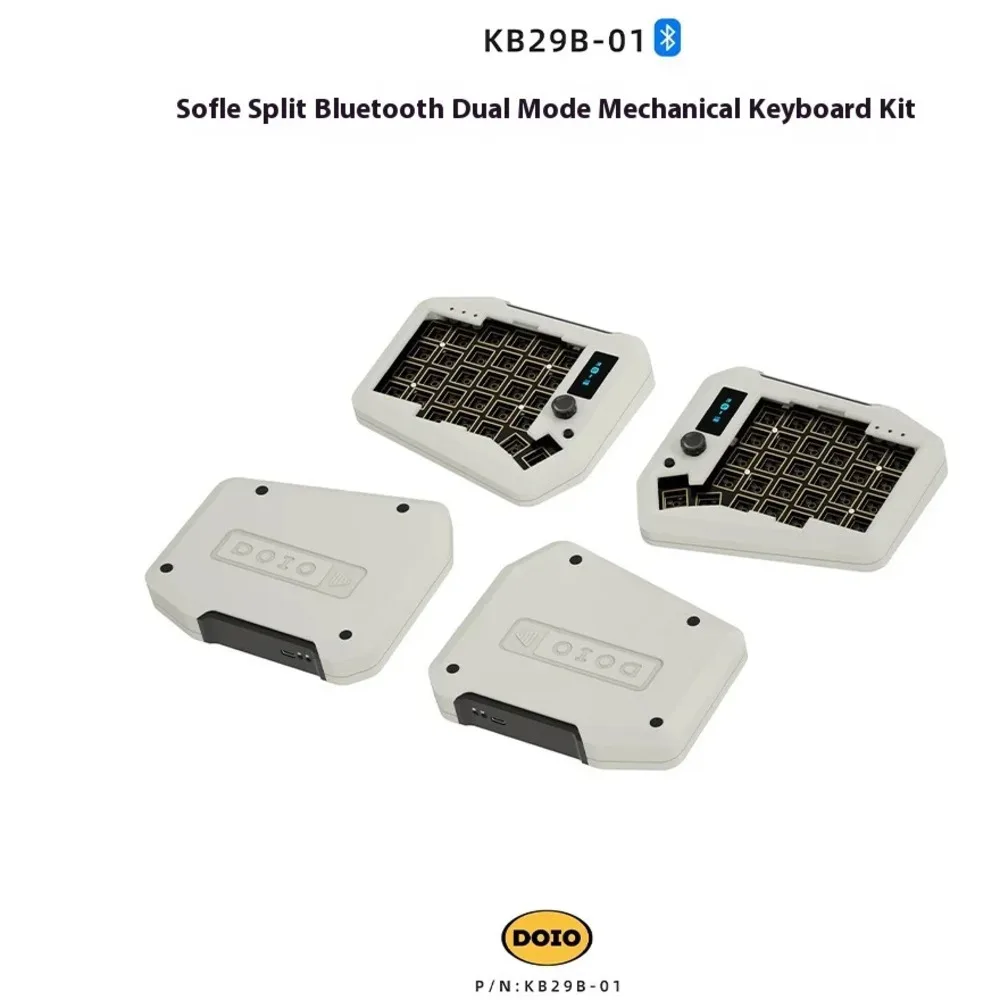 Doio-KB29B-01-Sofle-Split-Mechanical-Keyboard-Aluminium-Alloy-With-Two ...