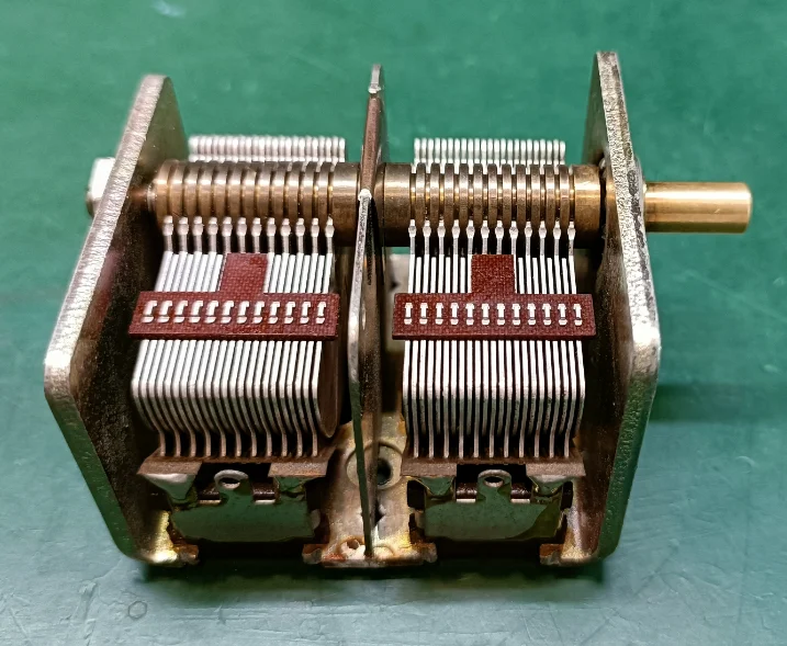 Condensador-Variable-doble-medio-de-aire-Cb-2-365-Radio-Mineral-electr ...