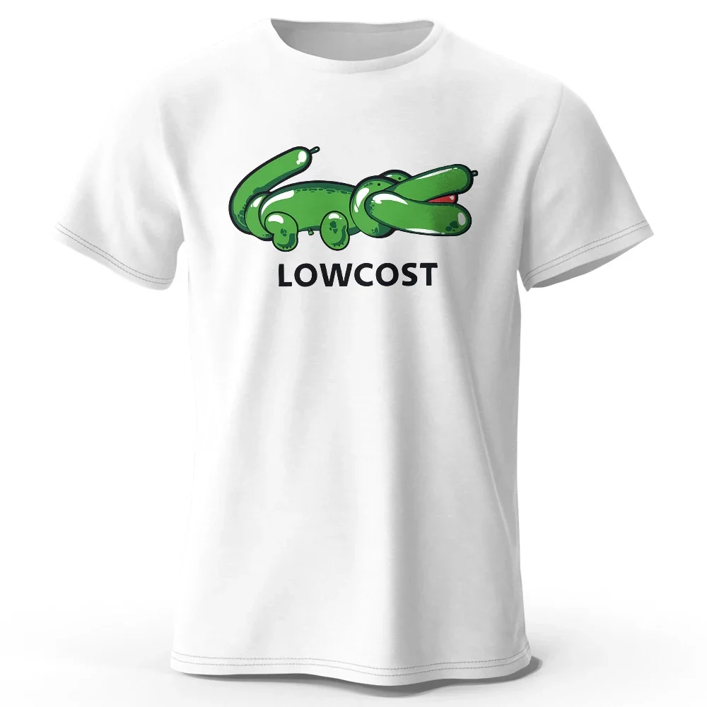 Men's The Lowcost Printed T-Shirt 100% Cotton Oversized Funny Graphic ...