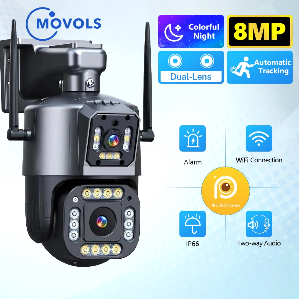 MOVOLS-8MP-Dual-Lens-PTZ-WiFi-Camera-Two-Way-Audio-IP-Security-Camera ...