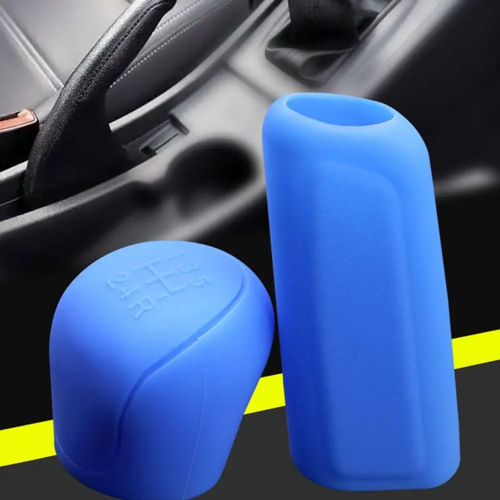 Silicone-Shift-Lever-Car-Interior-Handbrake-Sleeve-Gear-Hand-Knob ...