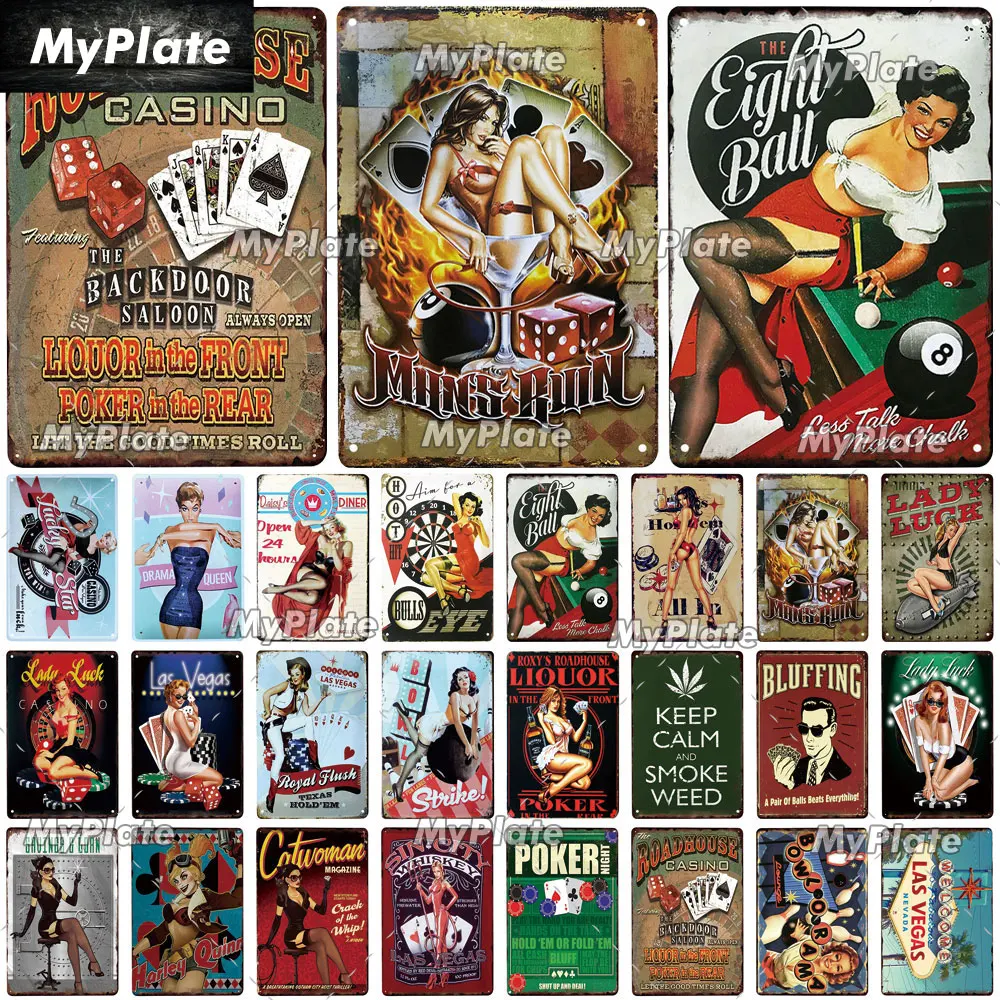 Las Vegas Vintage Metal Sign Tin Sign Vintage Decor Plaque Home Decor ...