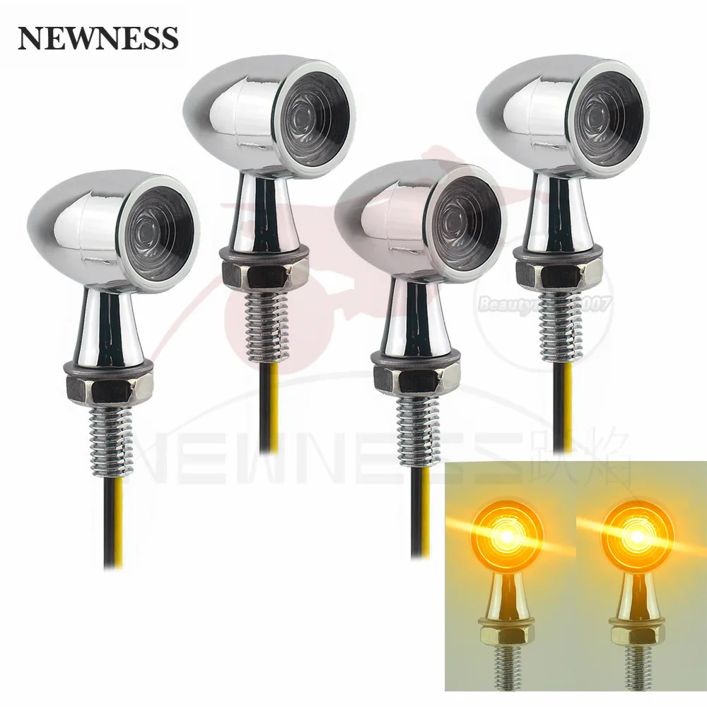 Mini-Motorcycle-led-Turn-brake-running-Bullet-Signal-lights-Amber ...