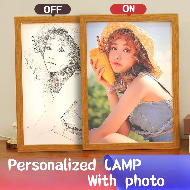 Personalized-Photo-Custom-Light-Painting-Wall-Lamp-Customized-Valentine ...
