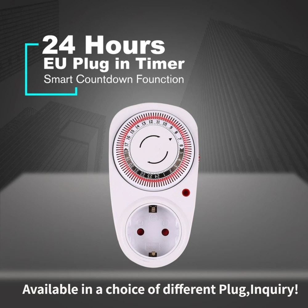 24-Hours-EU-US-UK-Plug-in-Mechanical-Grounded-Programmable-Timer-Switch ...